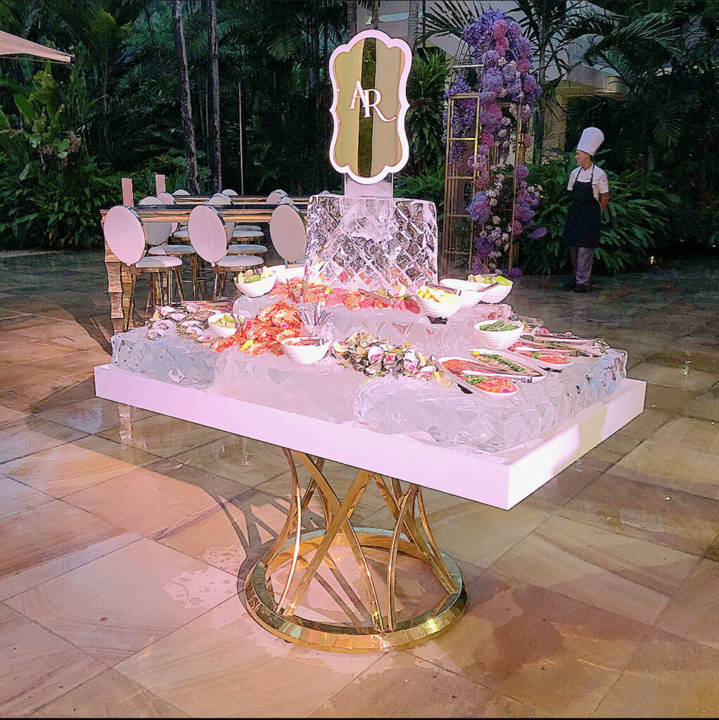 Alina Ice Sculpture Table - Harbourside Decorators