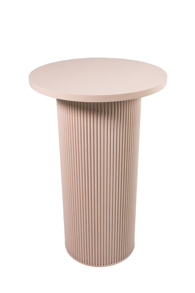 Nude Ribbed Cocktail Table - Harbourside Decorators